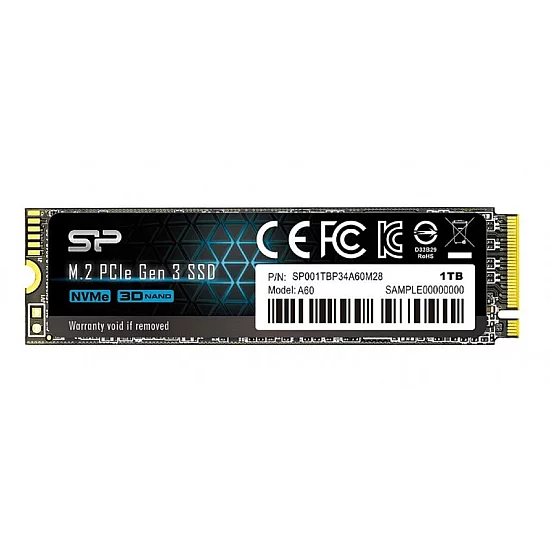 SILICON POWER SSD M.2 NVME 1TB A60 GEN.3, SP001TBP34A60M28 CENA