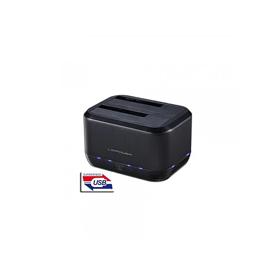 LC POWER LC-DOCK-U3-III USB3.0 2X2.5/3.5 HDD/SSD BLACK CENA