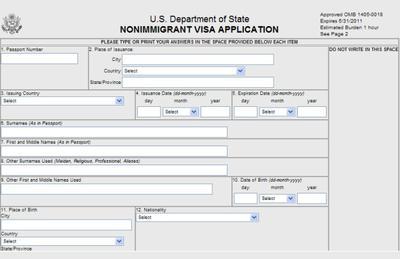 Popumjavanje obrasca DS - 160 za Američku vizu