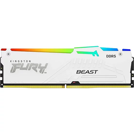 KINGSTON 16GB DIMM DDR5 6000MHZ CL36 FURY BEAST WHITE RGB KF560C36BWE2A-16 CENA