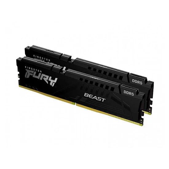 KINGSTON DIMM DDR5 32GB (2X16GB KIT) 5200MHZ KF552C40BBK2-32 FURY BEAST MEM02142 CENA