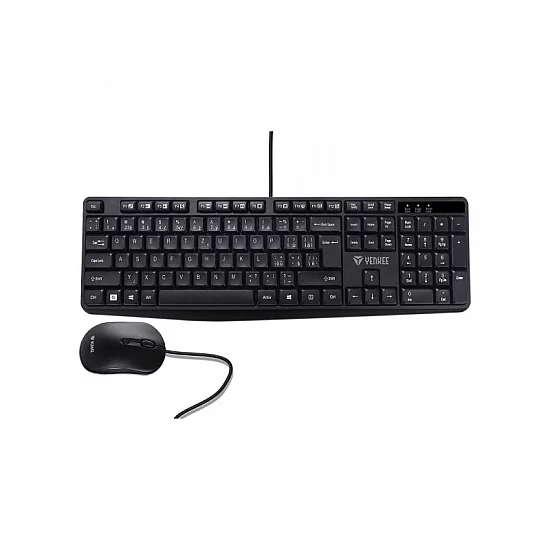 YENKEE YKM 1007CS, USB TASTATURA I MIŠ, CRNI CENA