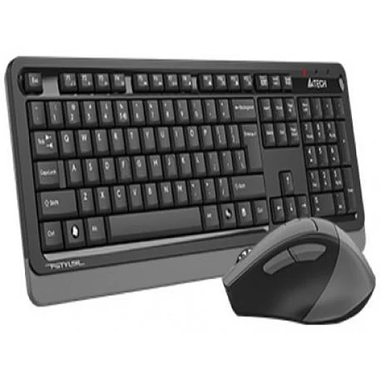 A4 TECH BEZICNA TASTATURA US-LAYOUT + BEZICNI MIS USB, GREY FG1035 CENA