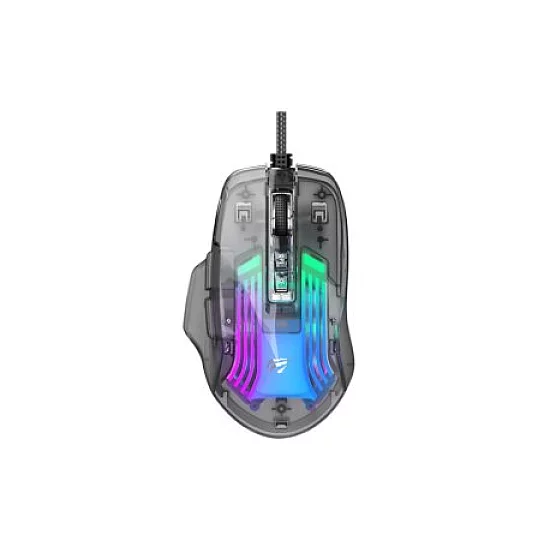 HAVIT MS1011SE USB RGB GAMING MIŠ TRANSPARENT CRNI CENA