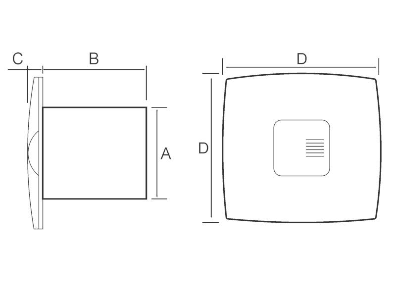 VENTILATOR KUPATILSKI SA MICROWAVE SENZOROM MTG A100SXS-S-K SVETLO DRVO