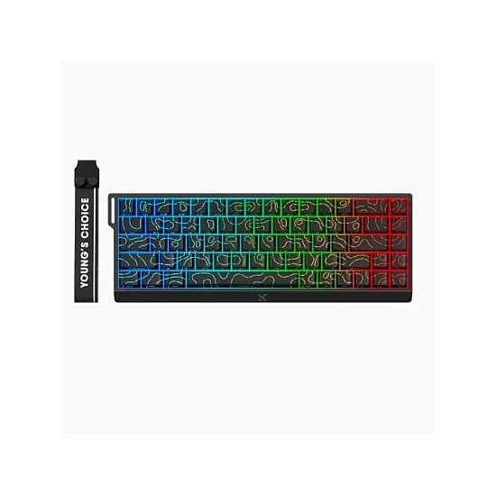 GAMING TASTATURA MCHOSE ACE 68 HALL EFFECT MAGNETIC SWITCH BLACK TOPOGRAPHIC