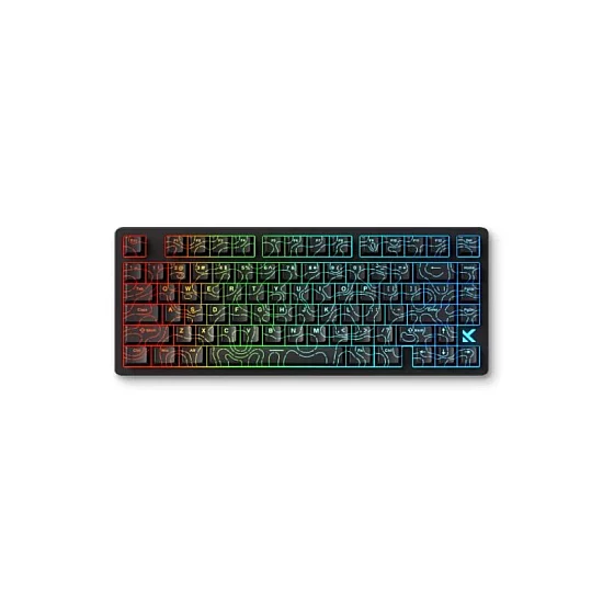GAMING TASTATURA MCHOSE JET 75 HALL EFFECT MAGNETIC SWITCH BLACK TOPOGRAPHIC