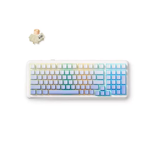 BEŽIČNA GAMING TASTATURA MCHOSE K99 V2 MEHANIČKA GLACIER GRADIENT