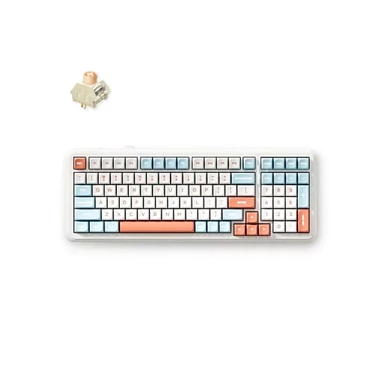 BEŽIČNA GAMING TASTATURA MCHOSE K99 V2 MEHANIČKA HORIZON ORANGE