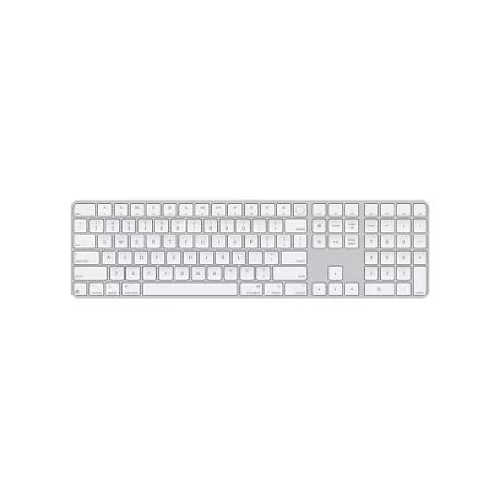 APPLE MAGIC KEYBOARD (2024) W TOUCH ID AND NUMERIC KEYPAD INTERNATIONAL ENGLISH WHITE KEYS (MXK73Z/A) CENA
