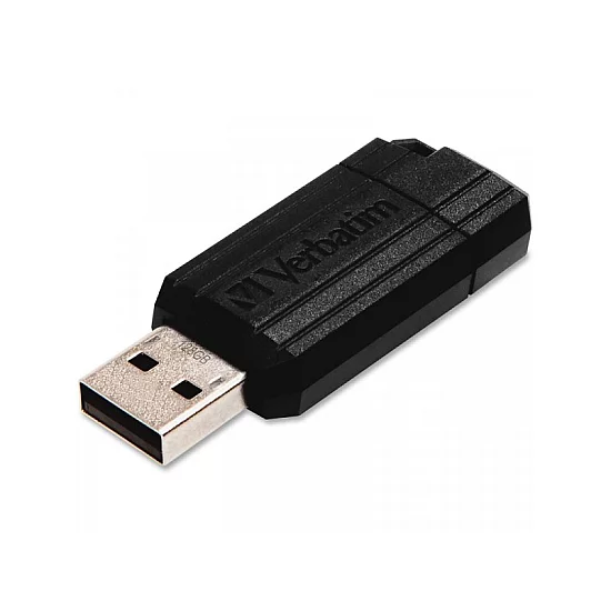 VERBATIM PINSTRIPE 128GB BLACK USB FLASH MEMORIJA