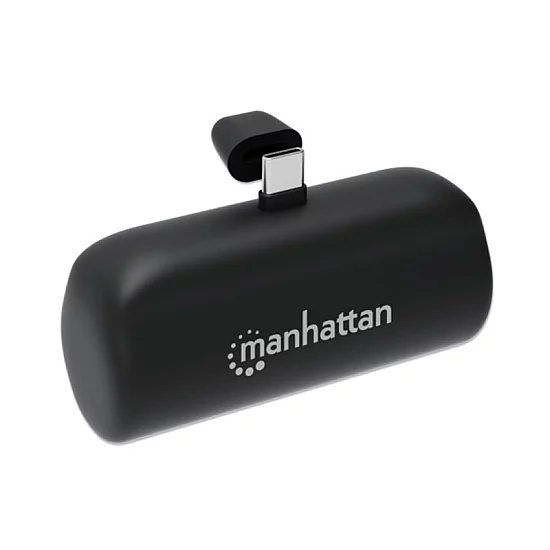 POWERBANK MANHATTAN 1026336 5000MAH 10W/BLACK/USB-C