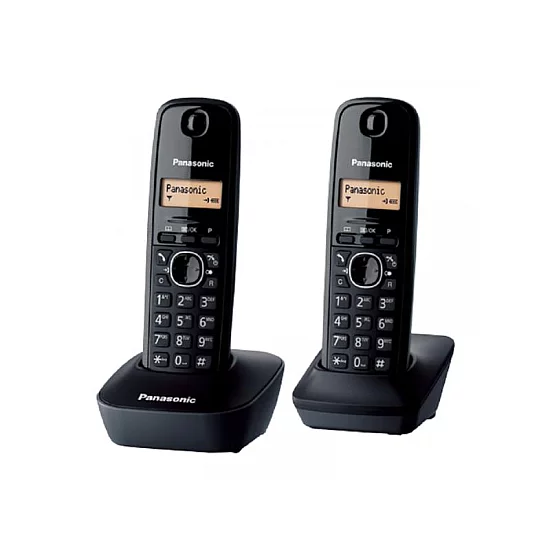 PANASONIC DECT KX-TG1612FXH DUO BEŽIČNI TELEFON, CRNA CENA