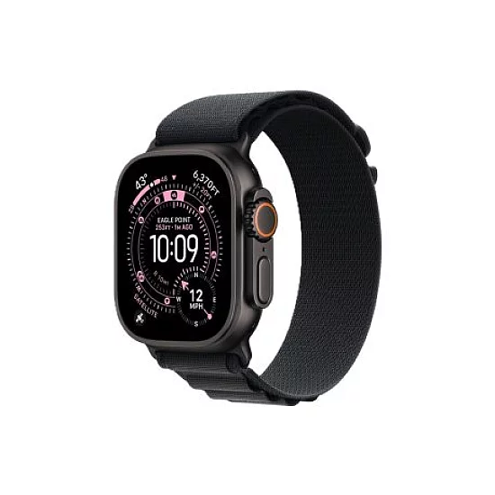 APPLE WATCH ULTRA 3 CELLULAR 49MM BLACK TITANIUM CASE WITH BLACK ALPINE LOOP – MEDIUM (MF0V4SE/A)