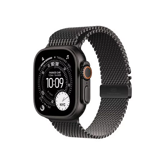 APPLE WATCH ULTRA 3 CELLULAR 49MM BLACK TITANIUM CASE WITH BLACK TITANIUM MILANESE LOOP – LARGE (MF1T4SE/A)