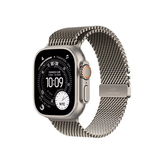 APPLE WATCH ULTRA 3 CELLULAR 49MM NATURAL TITANIUM CASE WITH NATURAL TITANIUM MILANESE LOOP – LARGE (MF0E4SE/A)