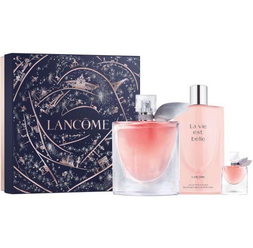 Lancome Set La Vie Est Belle W edp 100ml + edp 4ml + 200ml BL