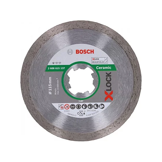 BOSCH X-LOCK STANDARD FOR CERAMIC DIJAMANTSKA REZNA PLOČA 115X22,23X1,6X7 - 2608615137 CENA