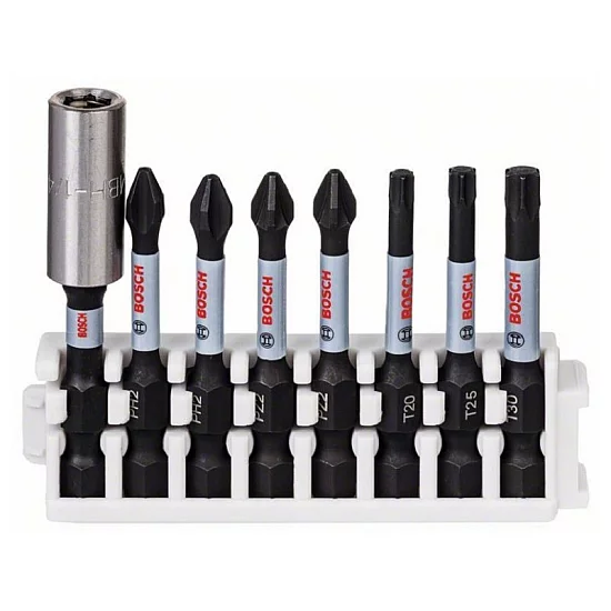 BOSCH PAKOVANJE IMPACT CONTROL NASTAVAKA ZA ODVRTAČE, 8-DELNO, 2XPH2;2XPZ2;1XT20;1XT25;1XT30 2608522326