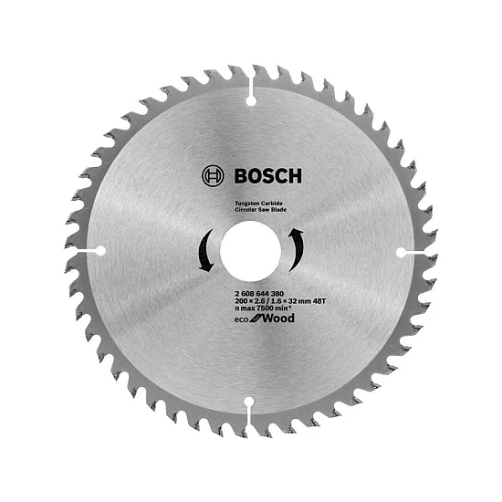 BOSCH LIST KRUŽNE TESTERE ECO FOR WOOD 200X32-48, 2608644380