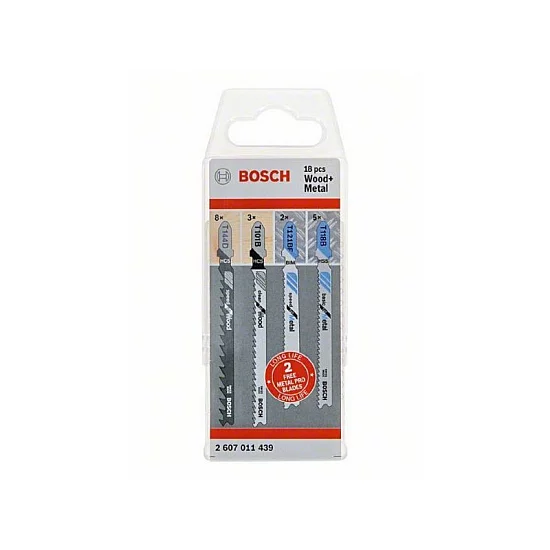 BOSCH SET LISTOVA ZA UBODNU TESTERU - JSB KOMPLET WOOD AND METAL, 18 DELOVA 2607011439 CENA
