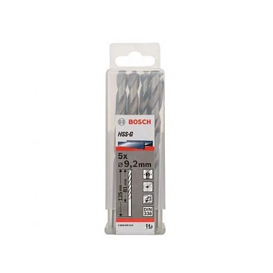 BOSCH BURGIJA ZA METAL HSS-G, DIN 338 9,2 X 81 X 125 MM PAKOVANJE OD 5 KOMADA CENA