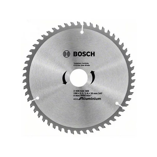 BOSCH LIST KRUŽNE TESTERE ECO FOR ALUMINIUM 190 X 2.4;1.6 X 30 54 T CENA