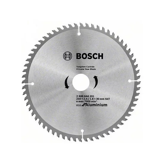 BOSCH LIST KRUŽNE TESTERE ECO FOR ALUMINIUM 210 X 2.6;1.8 X 30 64 T CENA