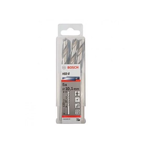 BOSCH BURGIJA ZA METAL HSS-G, DIN 338 10,1 X 87 X 133 MM PAKOVANJE OD 5 KOMADA CENA