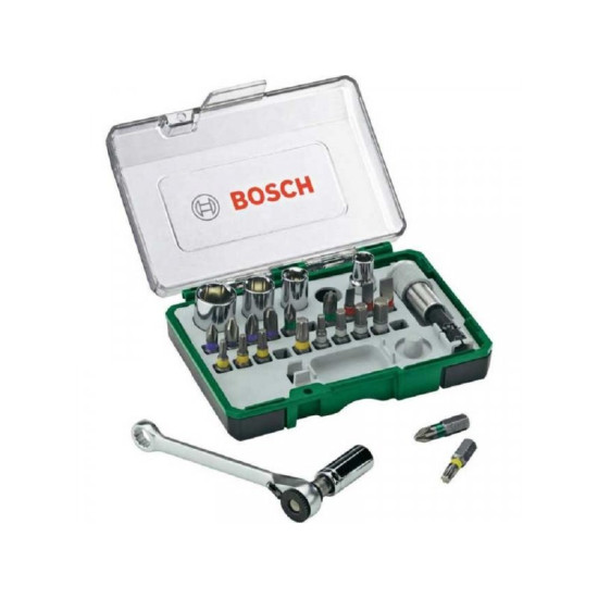 BOSCH 27-DELNI SET BITOVA ODVRTAČA I NASADNIH KLJUČEVA 2607017160 CENA