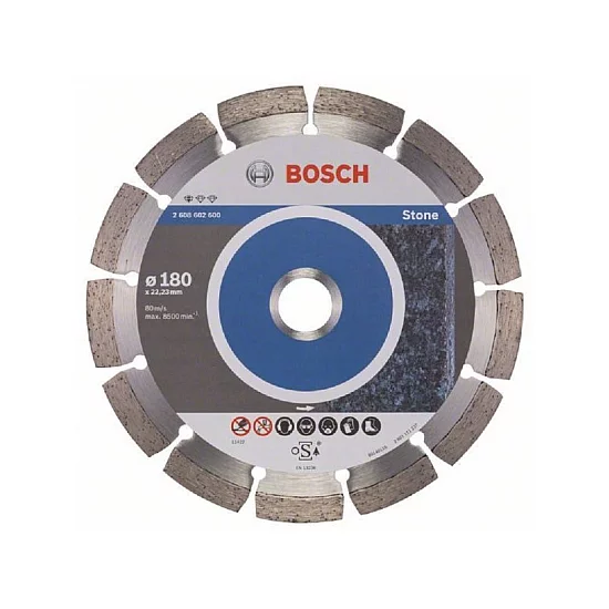 BOSCH DIJAMANTSKA REZNA PLOČA STANDARD FOR STONE 2608602600, 180 X 22,23 X 2 X 10 MM CENA
