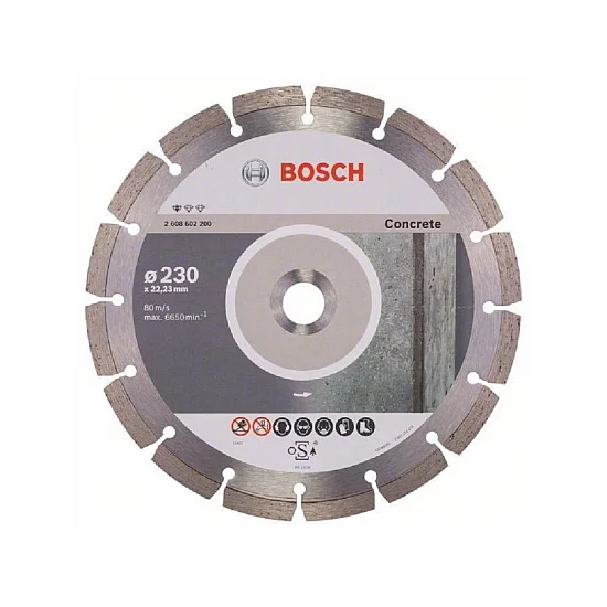 BOSCH DIJAMANTSKA REZNA PLOČA STANDARD FOR CONCRETE 2608602200, 230 X 22,23 X 2,3 X 10 MM CENA
