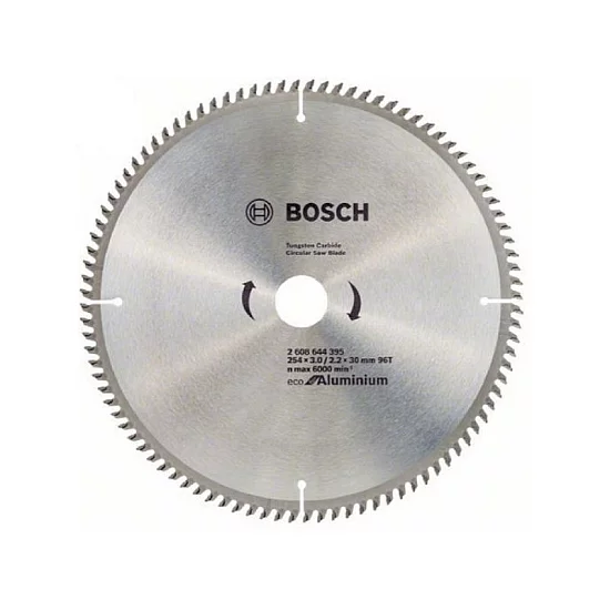 BOSCH LIST KRUŽNE TESTERE ECO FOR ALUMINIUM 254 X 3.0;2.2 X 30 96 T CENA