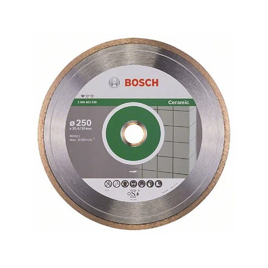 BOSCH DIJAMANTSKA REZNA PLOČA STANDARD FOR CERAMIC 2608602539, 250 X 30+25,40 X 1,6 X 7 MM CENA