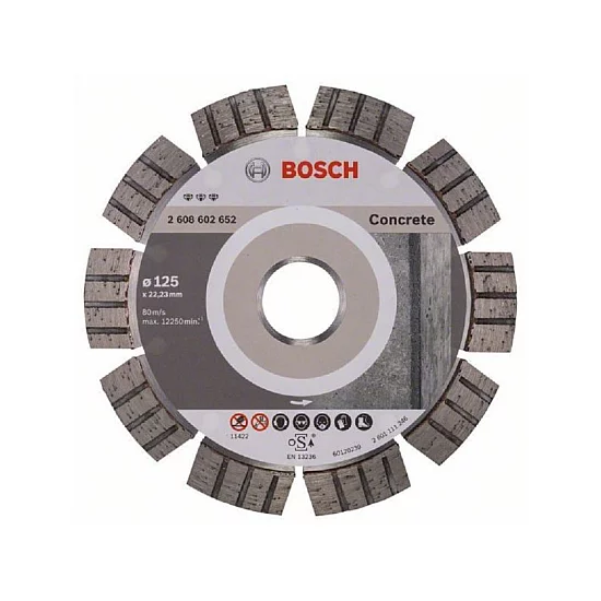 BOSCH DIJAMANTSKA REZNA PLOČA BEST FOR CONCRETE 2608602652, 125 X 22,23 X 2,2 X 12 MM CENA