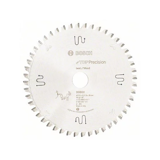 BOSCH LIST KRUŽNE TESTERE TOP PRECISION BEST FOR WOOD 216X30X2.3;1.8MM 48T ATB CENA