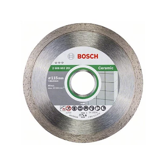 BOSCH DIJAMANTSKA REZNA PLOČA STANDARD FOR CERAMIC 2608603231, 115 X 22,23 X 1,6 X 7 MM CENA