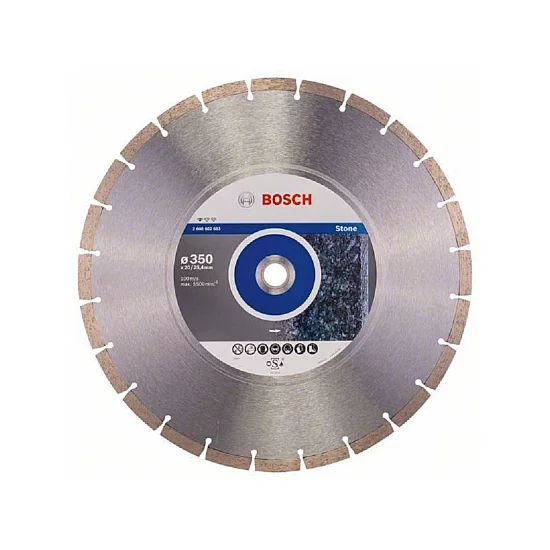 BOSCH DIJAMANTSKA REZNA PLOČA STANDARD FOR STONE 2608602603, 350 X 20/25,40 X 3,1 X 10 MM CENA