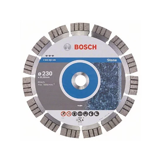BOSCH DIJAMANTSKA REZNA PLOČA BEST FOR STONE 2608602645, 230 X 22,23 X 2,4 X 15 MM CENA