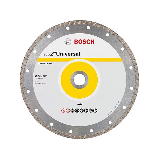 BOSCH DIJAMANTSKA REZNA PLOČA ECO FOR UNIVERSAL 230X22,23X3,0X7 - PAKOVANJE OD 10 KOMADA (2608615048) CENA