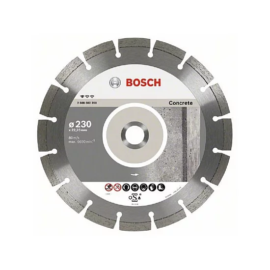 BOSCH DIJAMANTSKA REZNA PLOČA STANDARD FOR CONCRETE 2608603243, 230 X 22,23 X 2,3 X 10 MM CENA