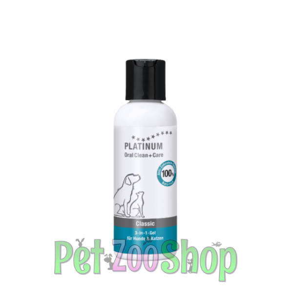 Platinum OralClean+Care Classic gel 120 ml – Gel za negu zuba pasa i mačaka 3 u 1