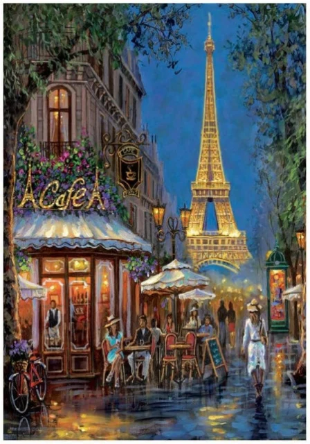 Clementoni puzzle 500 hqc night at the eiffel cafÉ 20 ( CL35571 )