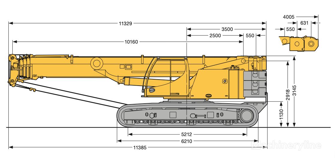 Liebherr LTR 1060 kran guseničar