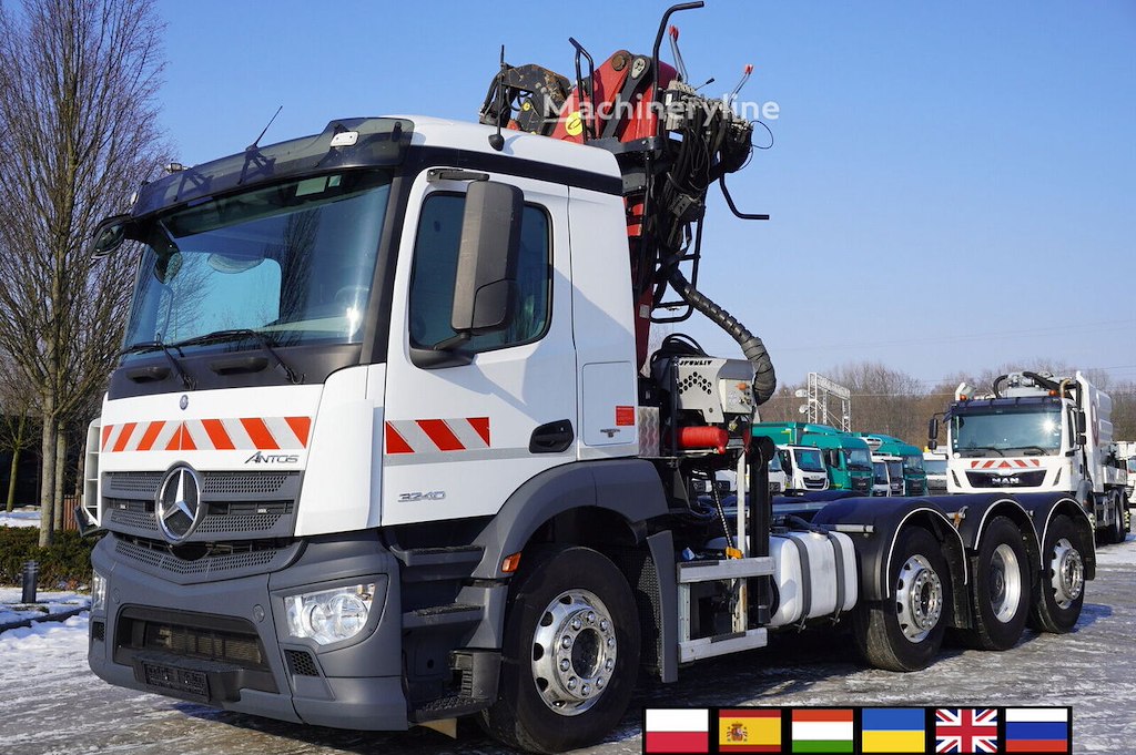 Mercedes-Benz Antos 3240 8×2 / Typhoon L170Z3 crane / remote control / rotator autodizalica