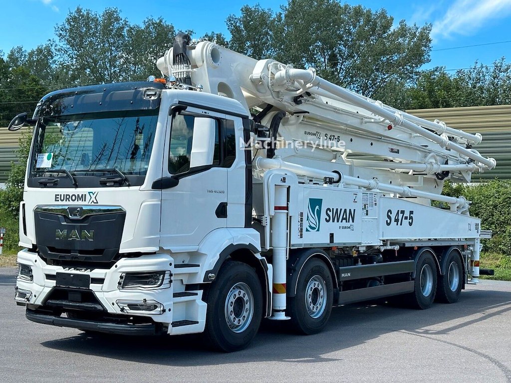 Nova SWAN TSP 47-5 160RZ na šasiji MAN TGS 41.520 pumpa za beton