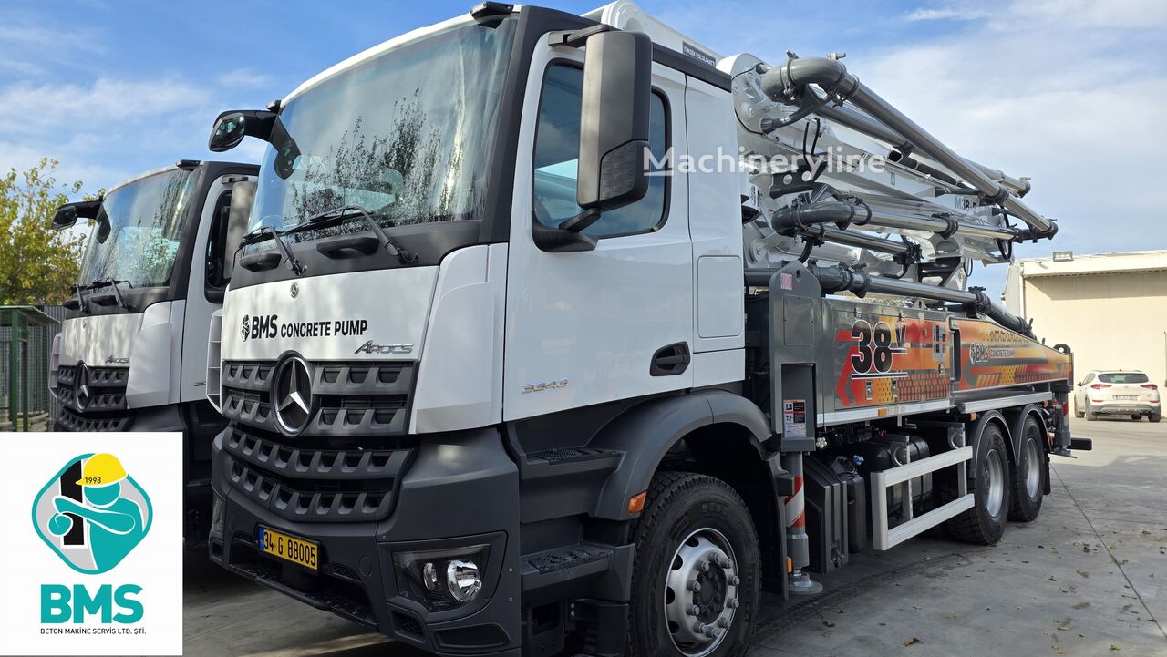 Nova BMS BCP M38RZ-5 na šasiji Mercedes-Benz Actros 3343 pumpa za beton