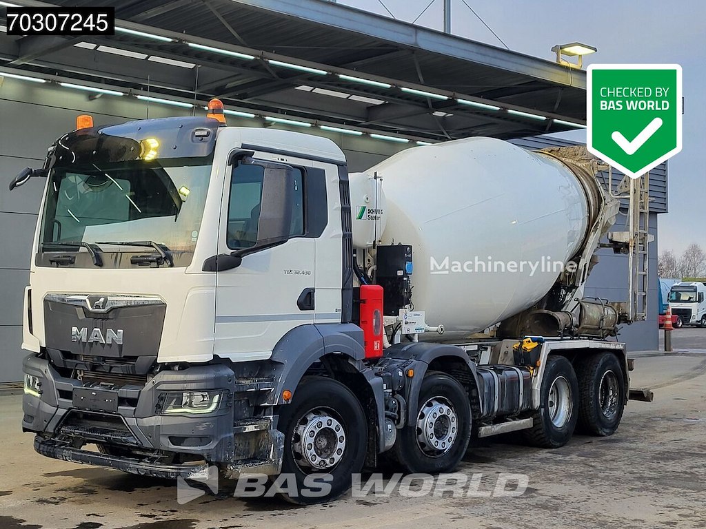 MAN TGS 32.430 8X4 9m3 Stetter Mixer Full Steel Euro 6 kamion s mešalicom za beton