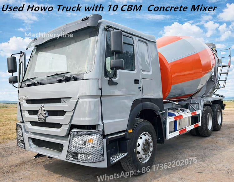 Sinotruk Howo Used Howo Truck with 10 CBM Concrete Mixer kamion s mešalicom za beton