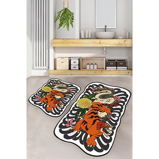 L`ESSENTIEL MAISON SET 2 PROSTIRKE ZA KUPATILO WILD ANIMALS